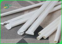 China 28GSM White Color Straw Wrapping Paper FDA Width 22mm / 25mm / 28mm for sale