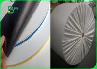 China Jumbo Roll 600mm Hard Not Easily Deformed Colored 60 / 120gsm Straw Paper For Drink for sale