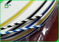 China Size 240 - 600mm Stripe And Full Printing Edible Straw Paper For Hotel for sale