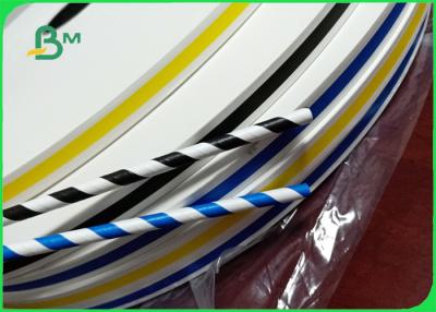 China Size 240 - 600mm Stripe And Full Printing Edible Straw Paper For Hotel for sale