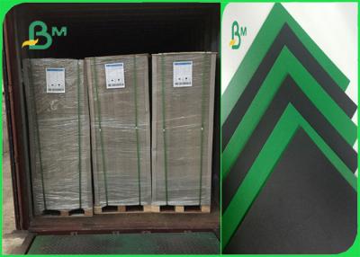 China 1.2mm Green / Black Colored Moistureproof Cardboard Sheets For Lever Arch File for sale