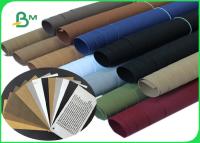 China 0.55 & 0.8mm Thick Washed Paper Width 150cm Brown & Black Color For DIY Crafts for sale