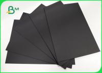 China 0.2 / 0.5 / 1.0 / 1.5mm Two Sides Black Board / Hard Paperboard Recycled Pulp for sale