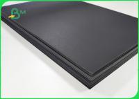 China 0.2 / 0.5 / 1.0 / 1.5mm Two Sides Black Board / Hard Paperboard Recycled Pulp for sale