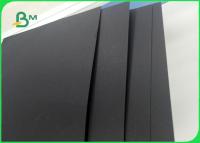 China 350gr 400gr Wood / Recycle Pulp Stable No Fading Black Cardboard For High - Grade Box for sale