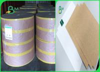 China 250gsm Smooth Surface FDA White Face Top Of Kraft Liner For Advertising Design for sale
