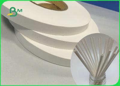 China 60gsm 120gsm White Printable Slitted Paper Roll Food Grade For Paper Straw for sale
