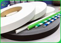 China 120 Gsm / 60 Gsm Black Color Printed Paper For Paper Straw 15mm Food Grade Ink for sale