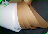 China 80gsm 90gsm FDA Virgin Pulp White / Brown Craft Paper Roll For Flour Bag for sale