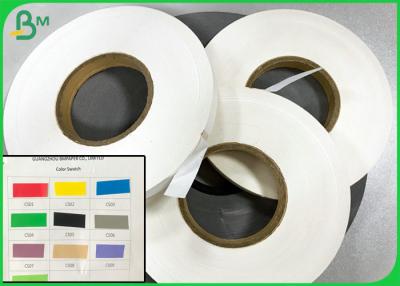 China Blue Pattern Printed 60 Gsm Slitting Kraft Paper Rolls 120 G White Straw Craft for sale