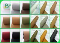 China Green Color 0.55mm Customized Soft Washable Kraft Paper For Bag Design for sale