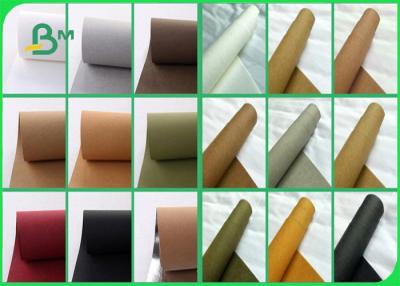 China Green Color 0.55mm Customized Soft Washable Kraft Paper For Bag Design for sale