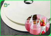 China 60gsm 120gsm Food Grade Paper Roll / Biodegradable White Kraft Paper For Paper Straws for sale