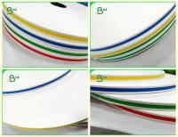China 60gsm Stripe Printing Colored Straw Paper Degradability In Roll Diameter 55cm for sale