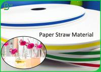 China Small Rolling White Kraft Paper 13.5mm 14mm 15mm Paper Straw Material 60g 120g for sale