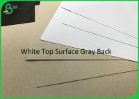 China AAA Jumbo Roll C1S Grey Back White Top Paper 250gr To 400gr Duplex Board 1300mm for sale