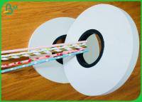 China 100% Safe FDA Slitted Straw Paper Roll With Colorful Pattern for sale