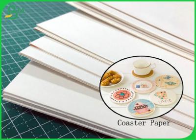 China Bibulous Paper Sheet 300 * 400mm Moisture Absorbent Paper 0.6mm For Coaster Board for sale