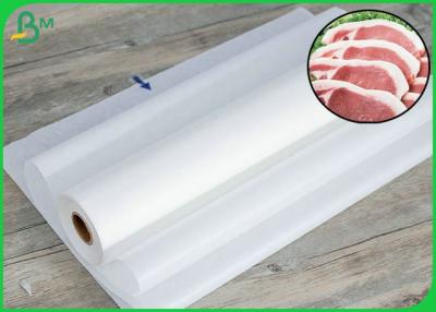 China 30gr 40gr White Color MG Butcher Wrapping Paper Roll For Meat for sale