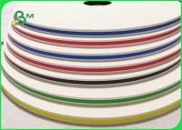 China 60g 120g Compostable Striped Straw Paper Roll For Bar Strong Waterproof for sale