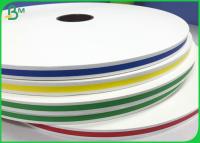 China White Kraft Paper Roll 14mm * 5000M  60g 120g Waterproof Color Straw Paper for sale