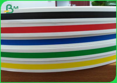 China Colored Striped Drinking straws Paper Raw Material Rolls 60gsm for sale