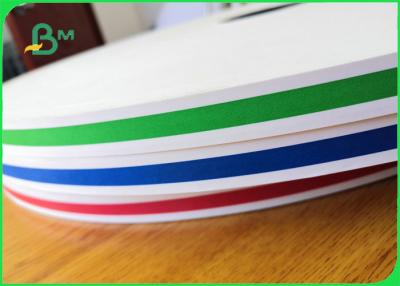 China 60gsm 120gsm Striped Kraft Paper Roll Food Safe Ink 14MM 15MM Slitting for sale