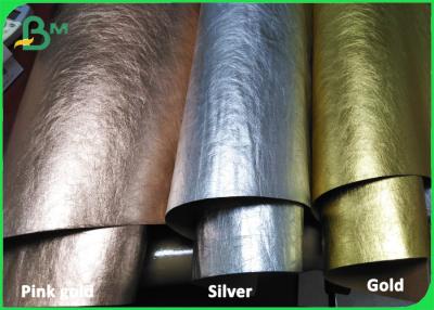 China Plant Pot Holder Bags Metallic Shinny Color Washable Kraft Paper Materials for sale