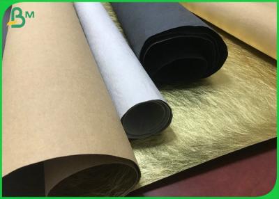 China Handbags Material Fabric Washed Paper Durable Roll Washable Kraft Paper 0.5mm for sale