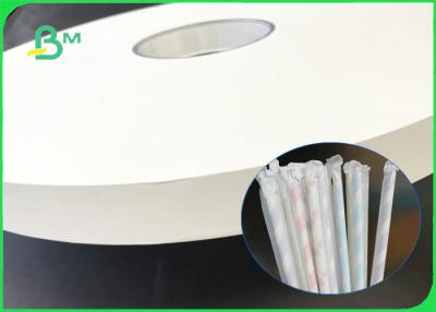 China 28GSM 30MM 39MM Good Runnability Straw Wrapping Paper For Wrapping Straws for sale