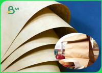 China 610 * 860mm Virgin Wood Pulp 80gsm 120gsm Brown Kraft Liner Paper For Food Bags for sale