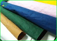 China Yellow Color Biodegradable Natural Fabric Kraft Paper Roll 150cm X 110 Yards for sale