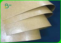 China Greaseproof 350gsm + 15g Poly Coated Kraft Paper For Street Food Containers for sale