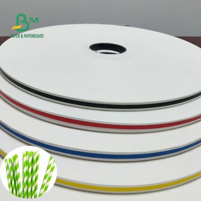 China 15 / 14MM Waterproof Paper Roll For Drinking Straws 60 / 120GSM for sale