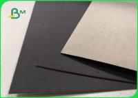 China 1mm 2mm Single Black Coated Cardboard Sheets For Gift Boxes Good Stiffness for sale