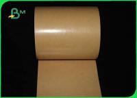China FDA Greaseproof PE Coated Brown Kraft Paper For Tray Package 300gsm 350gsm for sale