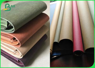 China Natural Cellulose Pulp Kraft Paper Fabric Colorful Tear Resistant Paper 0.55mm for sale