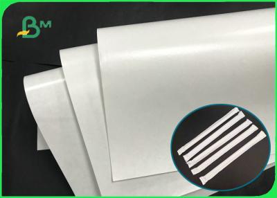 China Food Grade 25gsm White Kraft Paper + 10gsm Polyethylene For Wrapping Paper Straw for sale