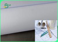 China 80gsm White CAD Plotter Paper Roll For Engineering Drawing Smooth for sale