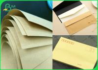 China Eco - Friendly Brown Kraft Paper For Bags Envelopes 70 - 100gsm Bamboo Pulp for sale