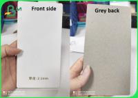 China White Laminated Sheet Boards Grey Back 2.0mm For Packaging Box for sale