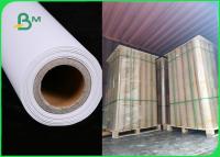 China 20lb Uncoated Inkjet Bond Plotter Paper Roll For Garment Eco - Friendly 62'' 72'' for sale