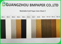 China 150cm * 100m Moisture Proof 0.55mm Washable Kraft Paper For Fashion Handbag for sale