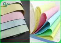 China Digital Carbonless Paper Printing CB 52 CFB 50 CF 55 Colorful NCR Paper Rolls for sale