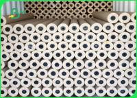 China Plain White 60gsm 70gsm Matte Inkjet Plotter Pattern Paper Roll For Cutting Room for sale