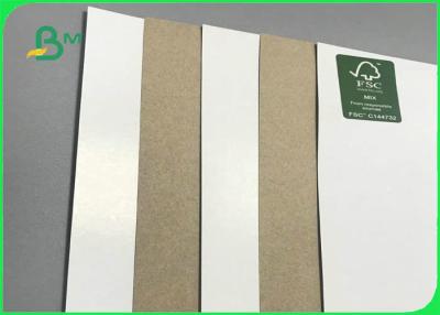 China 140 - 200gsm One Side Coated Kraft Board For Boxes Making for sale