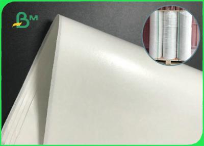 China Food Grade 30gr - 120gr PE laminated White Kraft Paper Rolls  For Packaging for sale