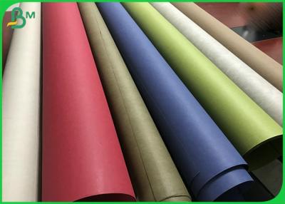 China Strong 0.55mm nature brown Washable Kraft Reciclable Paper Roll For Making Backpack for sale