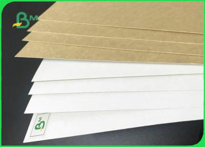 China 250GSM 325GSM FDA Safe White Face Kraft Board For Fast Food Packing for sale