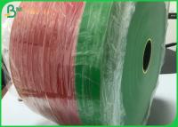 China 15MM Width 60gram Printed Surface White Kraft Paper Roll For Soft Drink Straw for sale